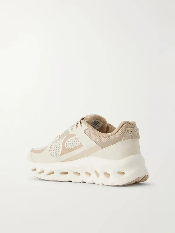 On Cloudtilt Arc Shell-trimmed Mesh Sneakers - Neutrals