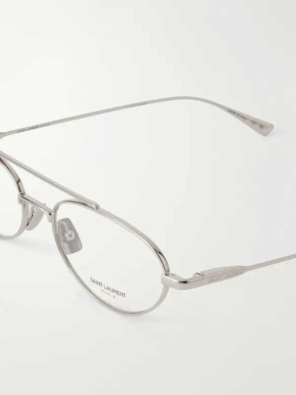 Saint Laurent Sl 951 Opt Aviator-style -tone Metal Glasses