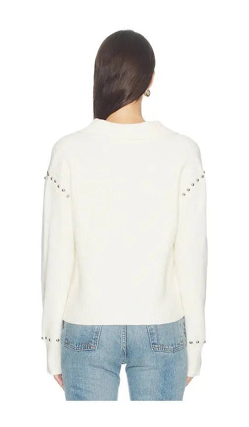 Central Park West Felix Studded Sweater Jacket