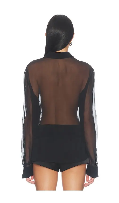 SANS FAFF Chelsea Silk Lace Blouse