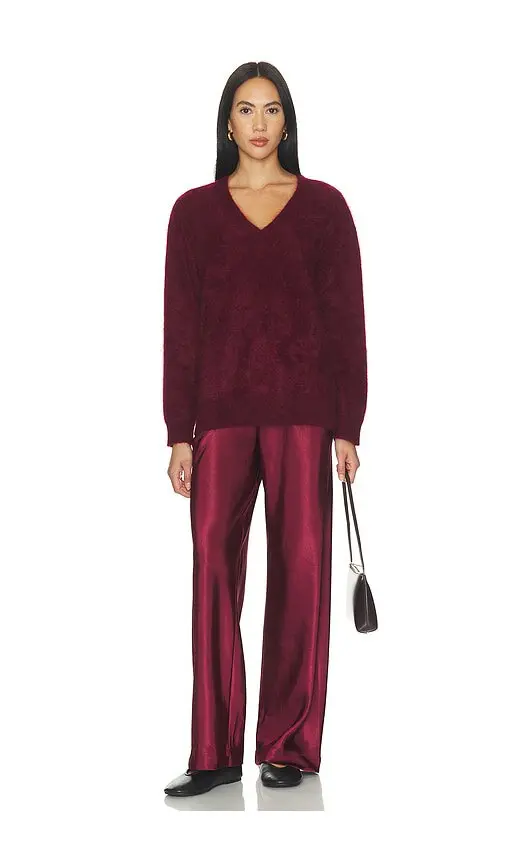 Rag & Bone Jada Brushed Cashmere V Neck Pullover Sweater