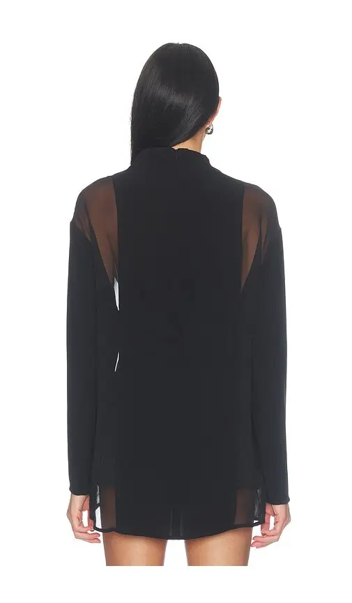 SANS FAFF Mockneck Silkshirt