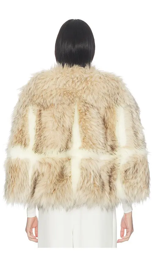 AKNVAS Page Faux Fur Cape In . Also
