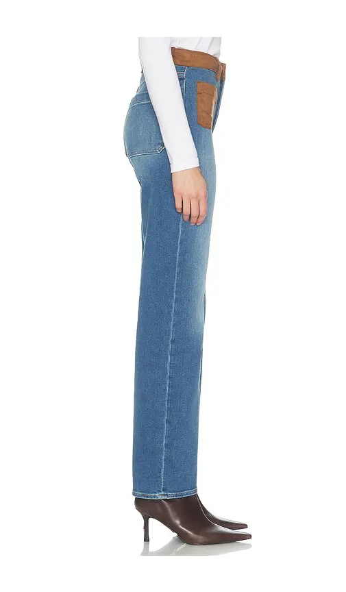 Good American Soft Tech Good True Straight Jeans
