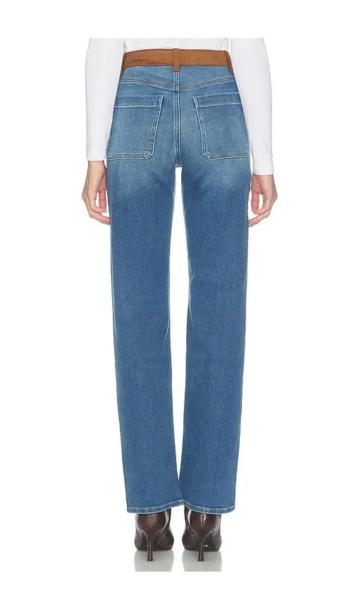 Good American Soft Tech Good True Straight Jeans