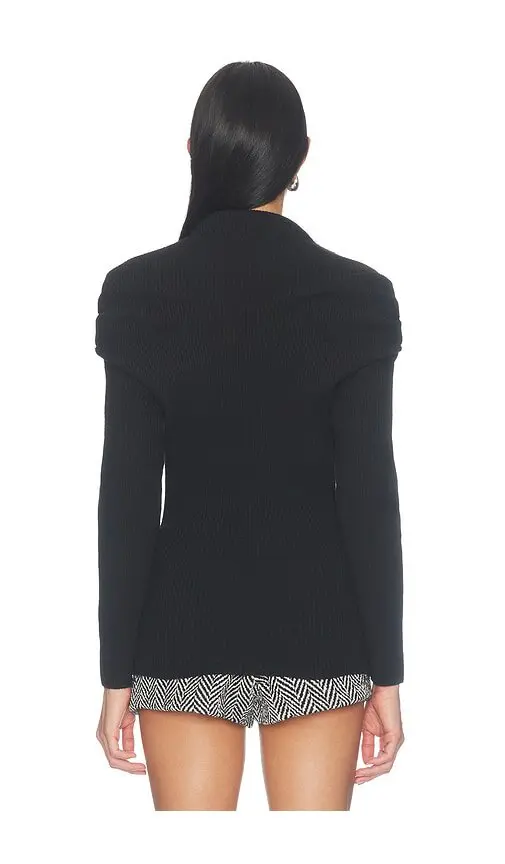 Naked Wardrobe Draped Knit Top