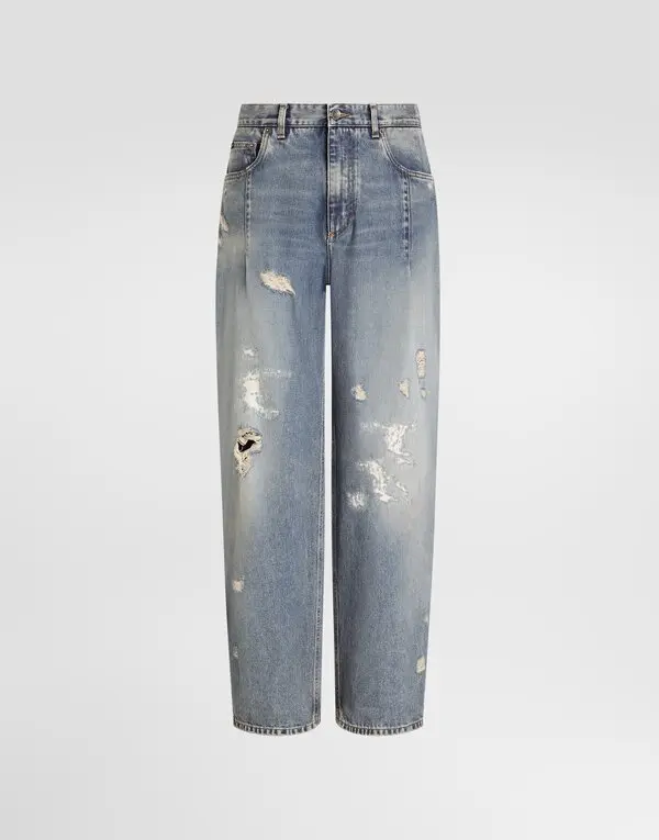 Dolce & Gabbana Denim Trousers Denim Multi-colored - Multicolor