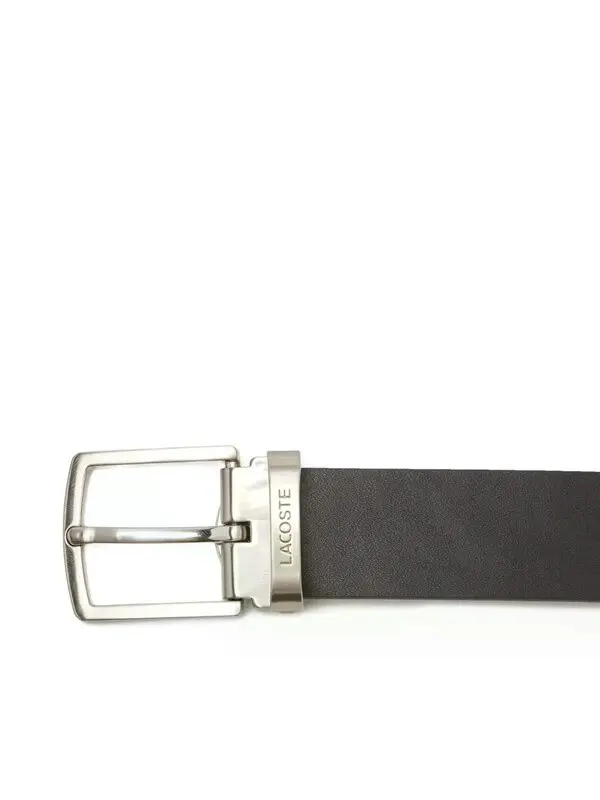 Lacoste Buckle-logo Leather Belt