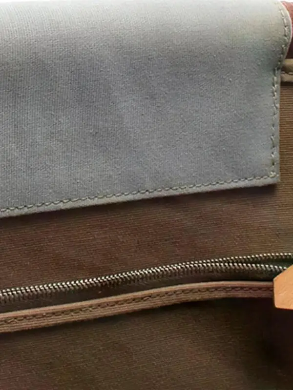 Hermès 2012 Bicolor Toile Cabag Elan Pm Satchel - Brown