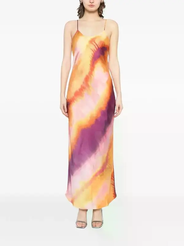 TESSITURA BODY COUTURE Tie-dye Maxi Dress - Orange