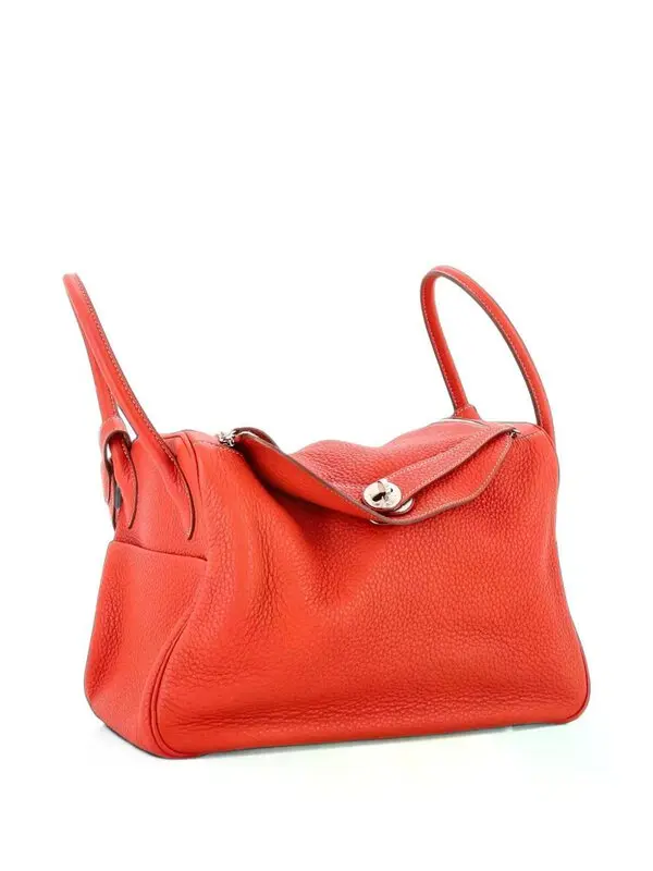 Hermès Lindy Bag Clemence 34 Satchel - Orange