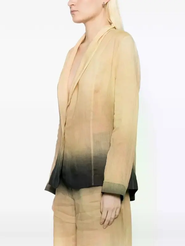 TESSITURA BODY COUTURE Gradient Semi-sheer Blazer
