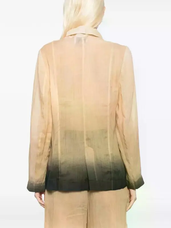 TESSITURA BODY COUTURE Gradient Semi-sheer Blazer