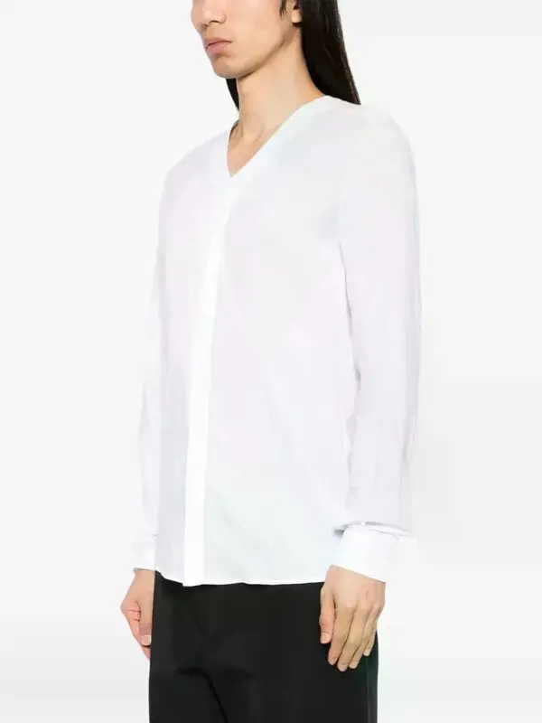 TESSITURA BODY COUTURE V-neck Button-down Shirt