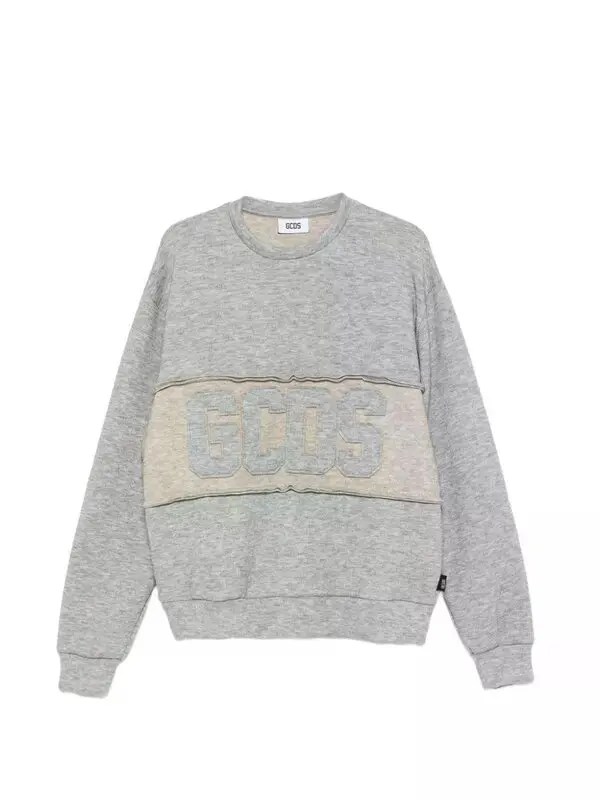 Gcds Logo-patch Raw-edge Sweater