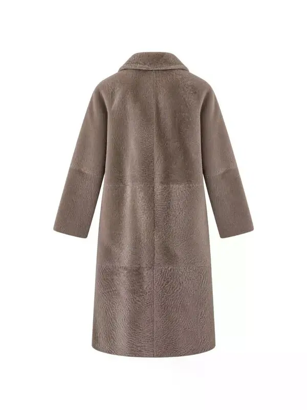 Aspesi Double-breasted Shearling Coat