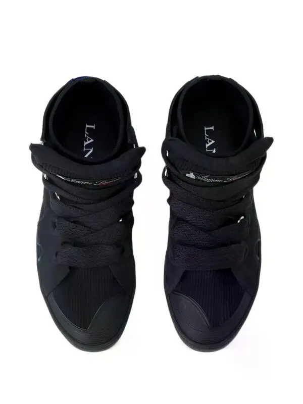 LANVIN Curb High Top Sneakers In Knit