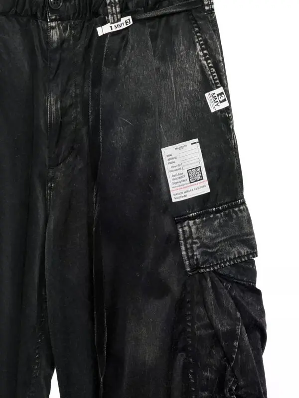 Mihara Yasuhiro Satin Cargo Pants