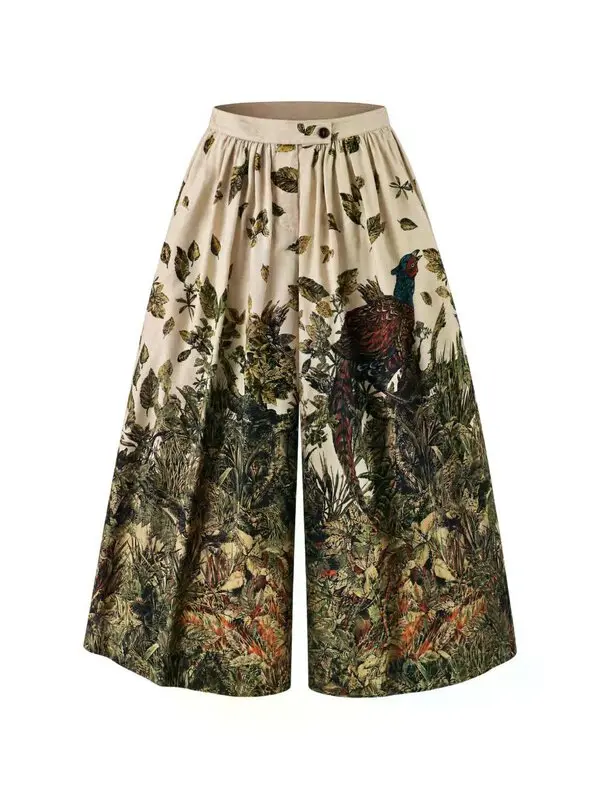 CO.GO Nature-print Palazzo Pants