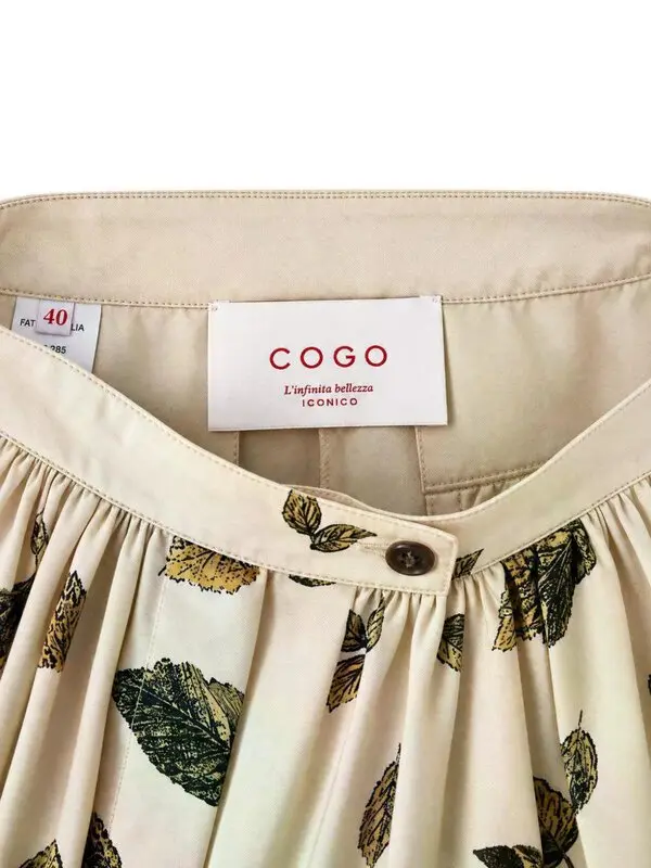 CO.GO Nature-print Palazzo Pants