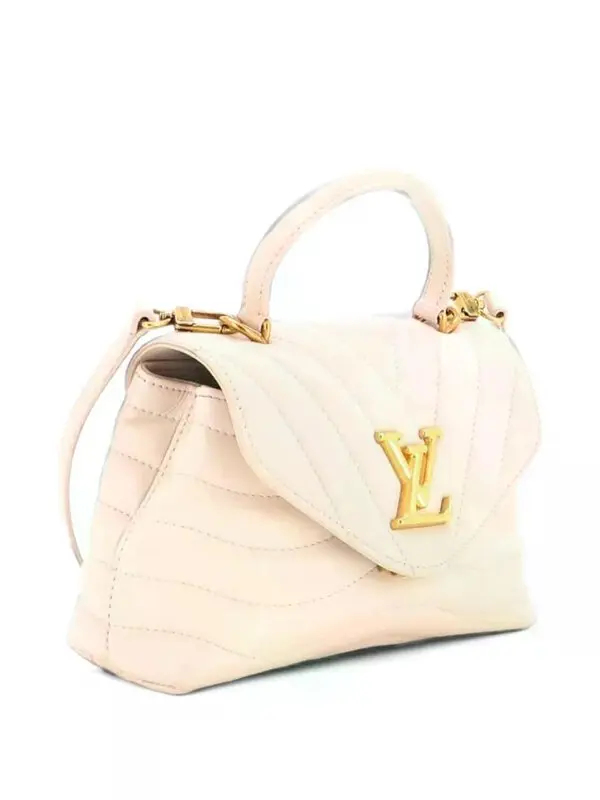 LOUIS VUITTON New Wave Hold Me Top Handle Bag Quilted Leather Satchel