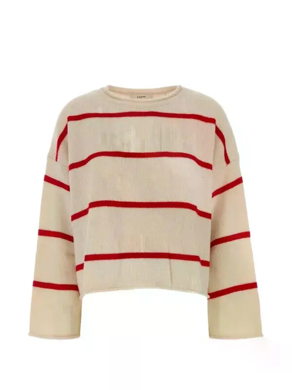 FRAME Striped Long-sleeve Sweater