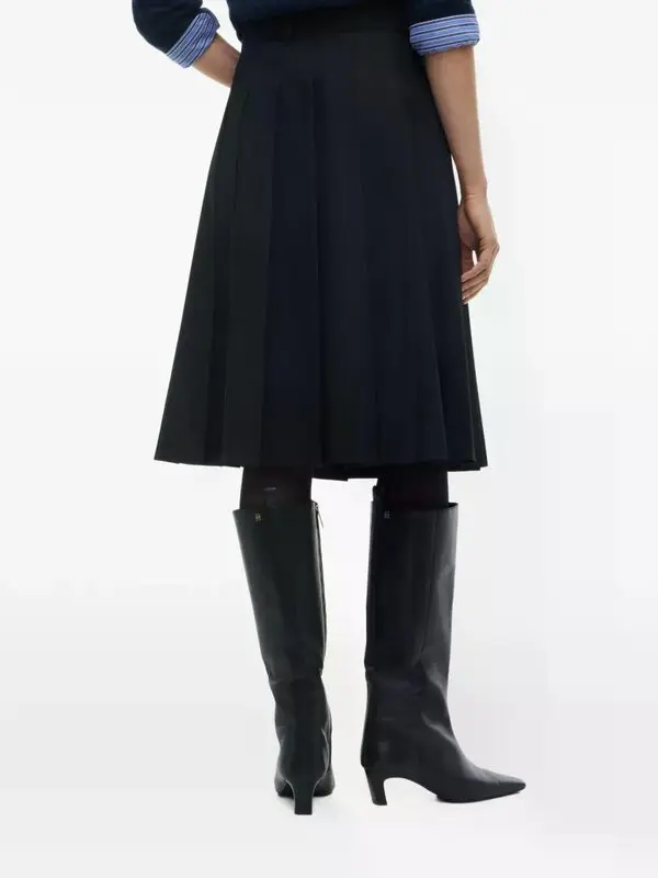 Tommy Hilfiger Pleated A-line Midi Skirt