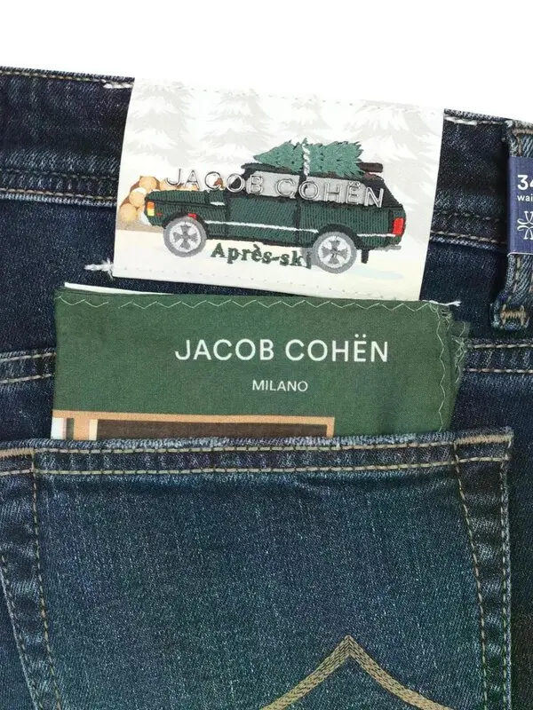 JACOB COHЁN Distressed-finish Straight-leg Jeans