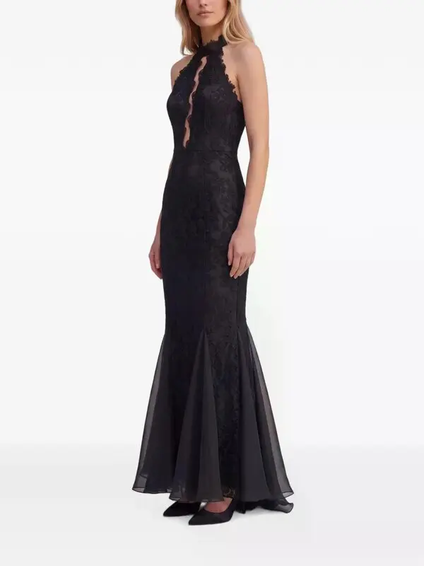 MARCO GABRIELLI ATELIER Lace-overlay Fishtail Dress