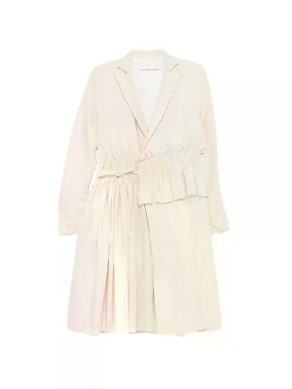 A TENTATIVE ATELIER Hand Smocking Layered Coat