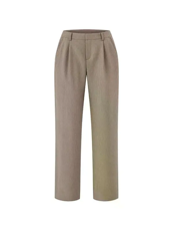 LE SULLY STUDIO Pleated Straight-leg Trousers