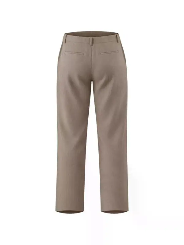 LE SULLY STUDIO Pleated Straight-leg Trousers