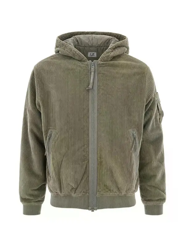 C.P. COMPANY Hooded Corduroy Jacket