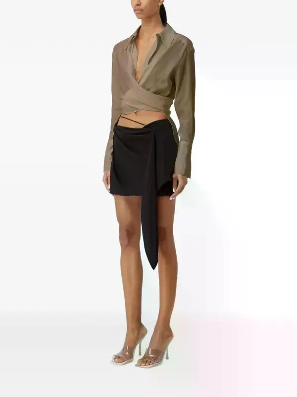 Gauge81 Sabinas Silk Wrap Shirt