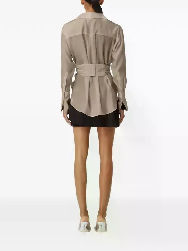 Gauge81 Sabinas Silk Wrap Shirt