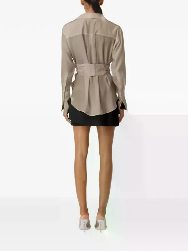 Gauge81 Sabinas Silk Wrap Shirt