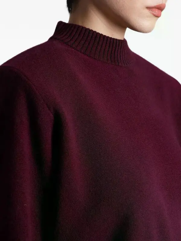 IRO PARIS Lovelie Ribbed-trim Shoulder-pad Sweater