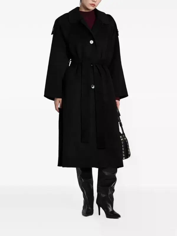 IRO PARIS Aqualung Belted Button-up Coat