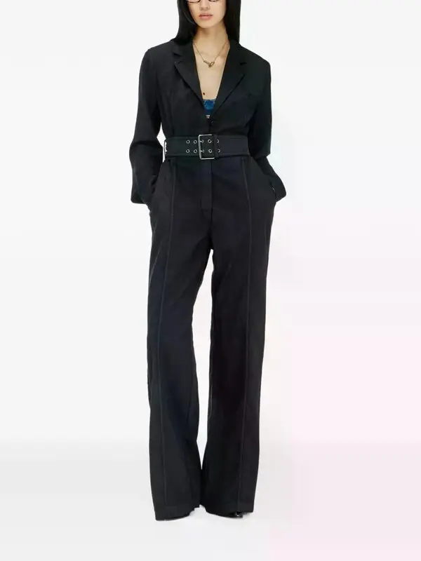 DIESEL® Belted Blazer Jumpsuit In Stretch Wool