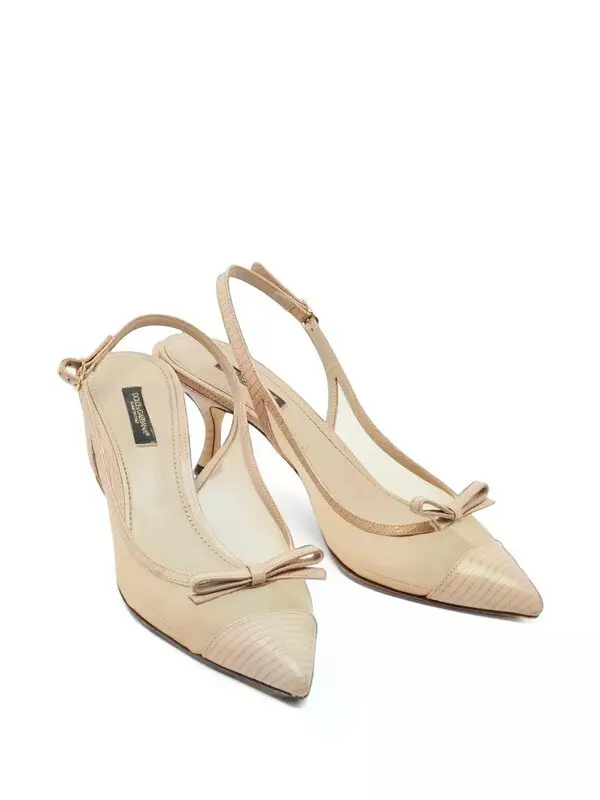 Dolce & Gabbana Lori Lizard-embossed Pumps