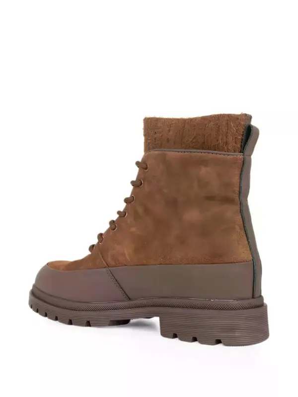 LINDA BAUMANN Lace-up Suede Ankle Boots