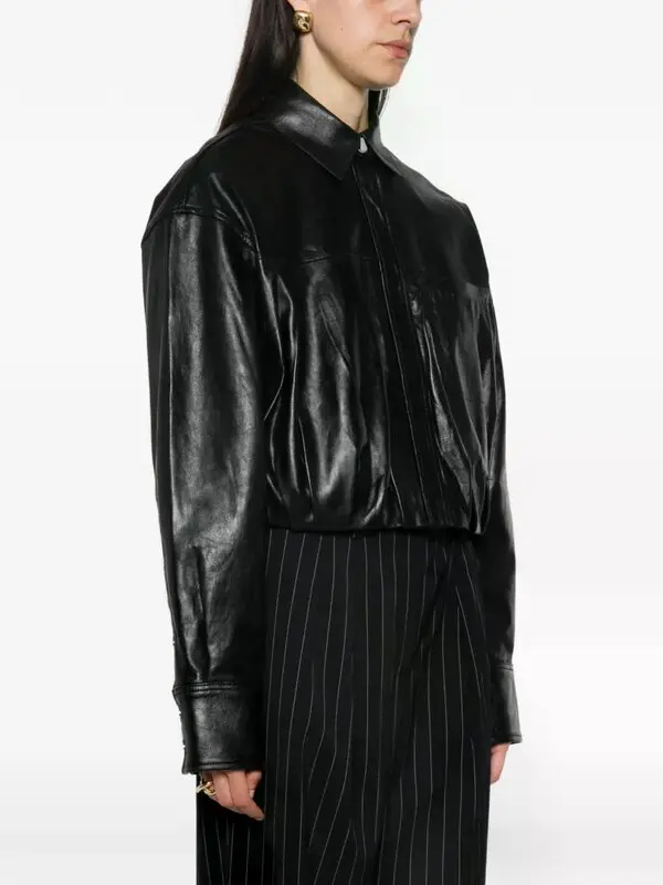 Sportmax Leather Cropped Jacket