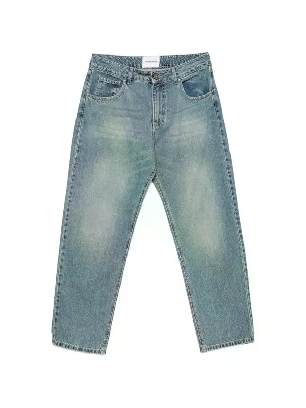 GOD SAVE DENIM Faded Straight-leg Jeans