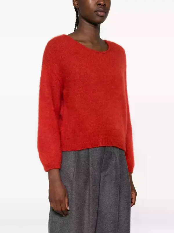 SUSANNE BOMMER Brushed-finish Long-sleeve Sweater
