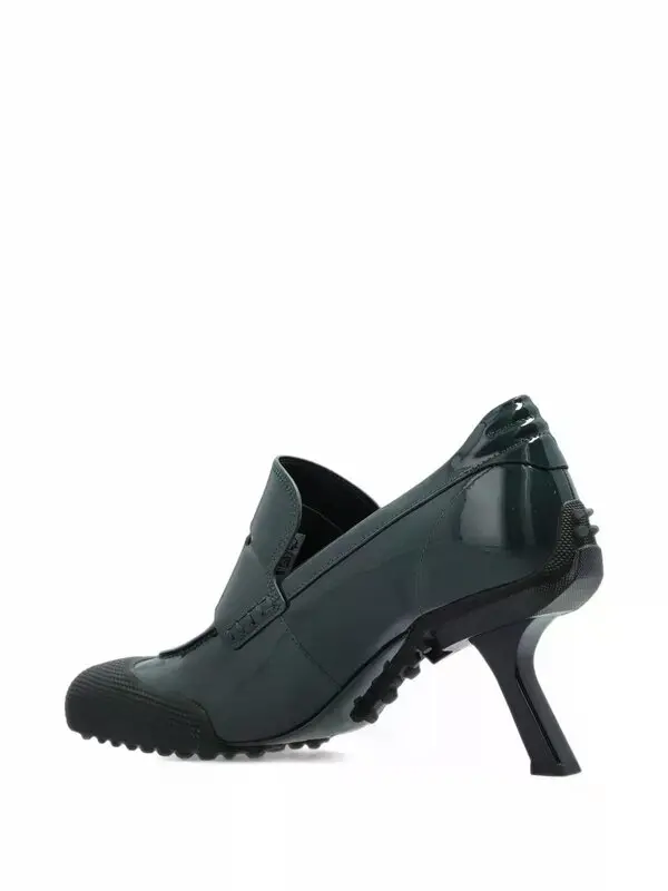Lacoste Runway Leather Matchday Heels Pumps - Green
