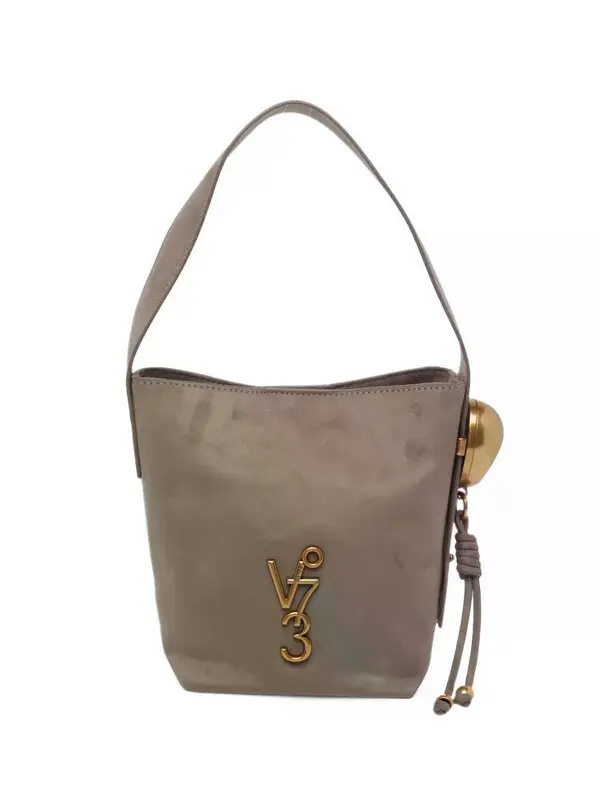 V°73 Azzurrite Logo-plaque Bucket Bag - Neutrals