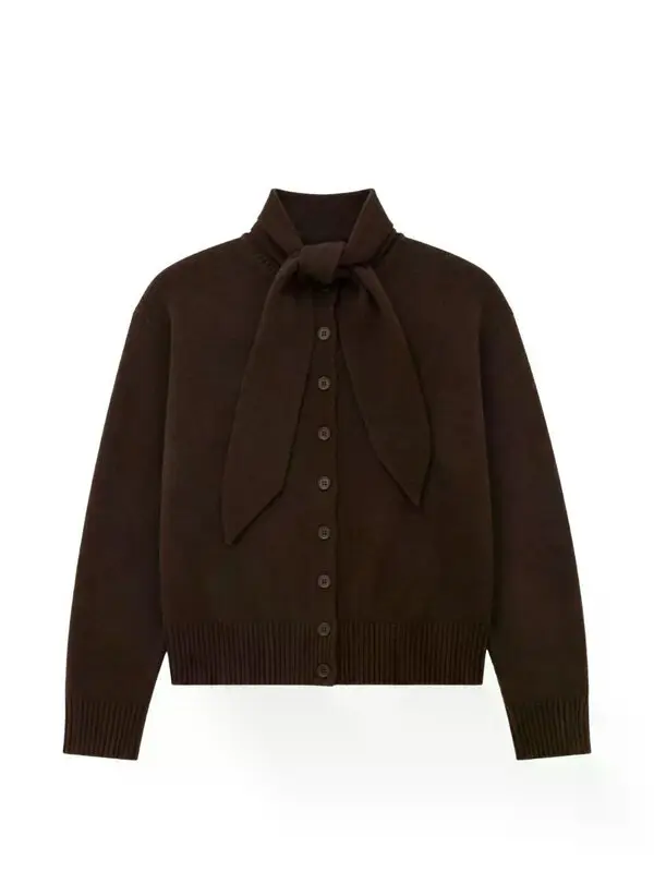Chinti & Parker Tie-neck Button-up Cardigan