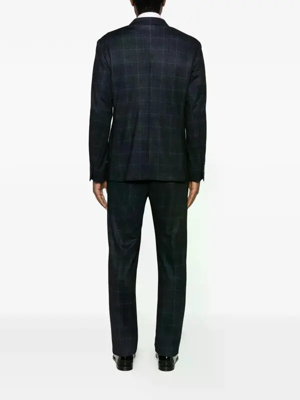 MANUEL RITZ Check-pattern Double-breasted Suit