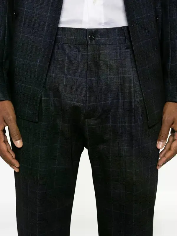 MANUEL RITZ Check-pattern Double-breasted Suit