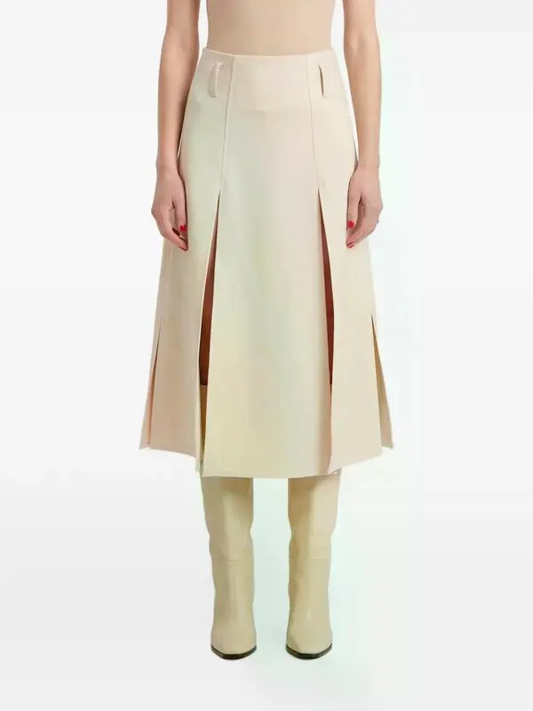 SUTTON NEW YORK Panelled Crepe Midi Skirt